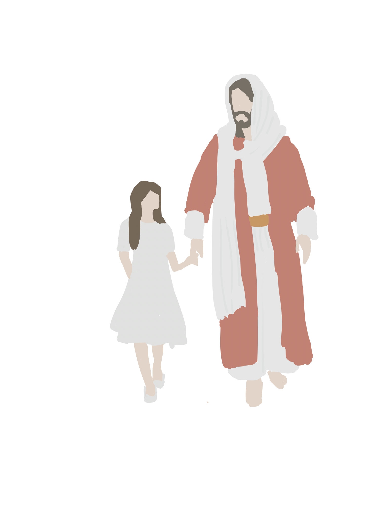 Jesus Christ Drawing. Personal Portrait. Add Photo of Loved One With ...