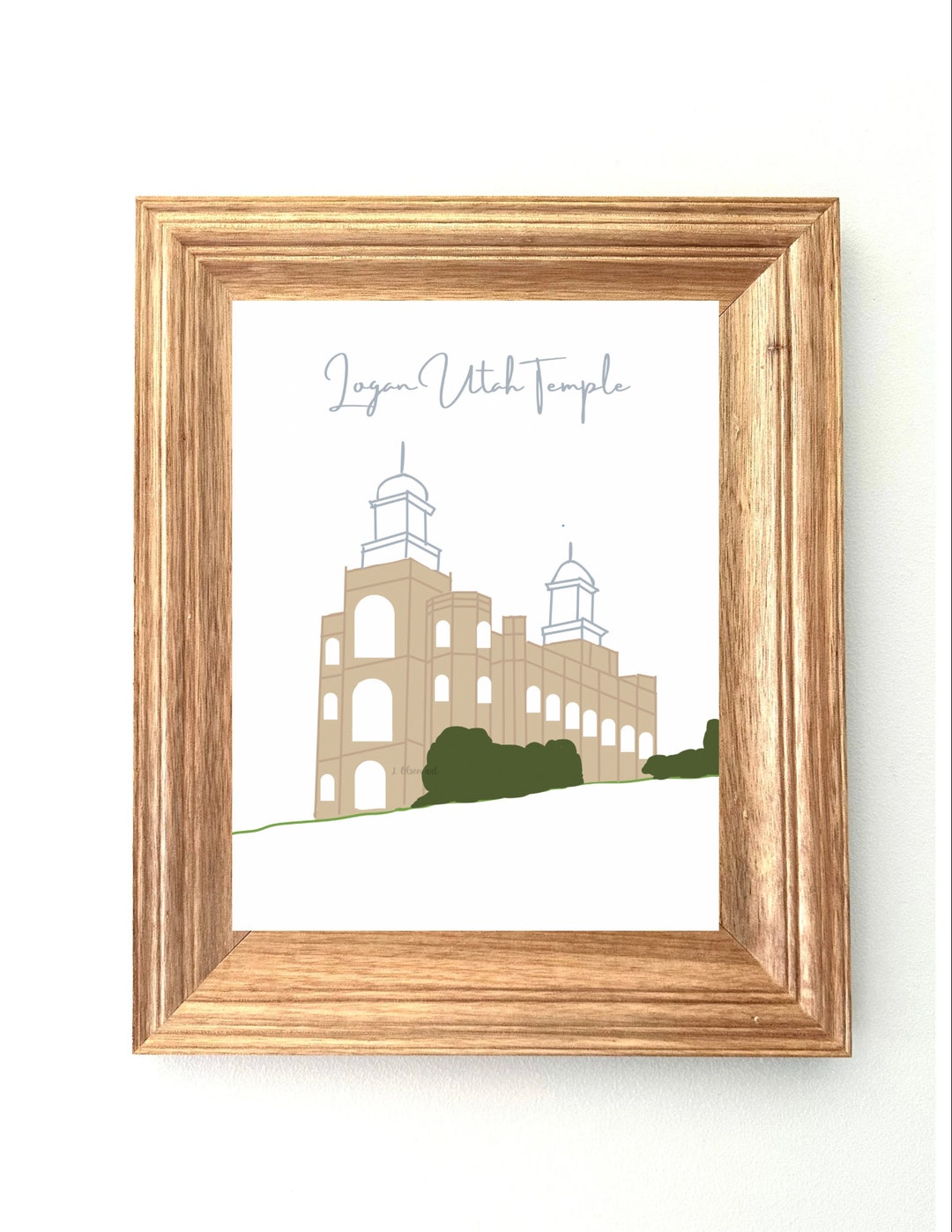 Drawing of Logan Utah LDS Temple. Picture or Photo of LDS Logan Utah ...
