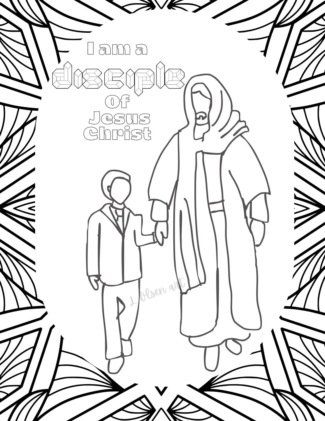 I Am a Disciple of Jesus Christ Coloring Page-2024 LDS Youth Theme ...
