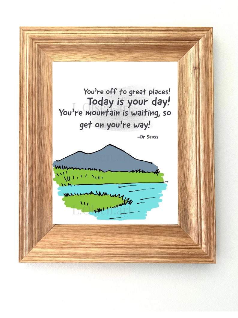 Youre off to Great Places. Graduation Gift Idea. Graduation Sign. Dr ...