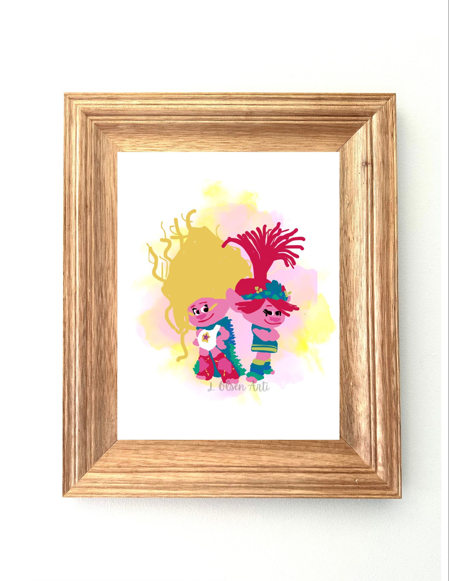 Trolls 3 Viva and Poppy Picture. Trolls Band Together Drawing. Little ...