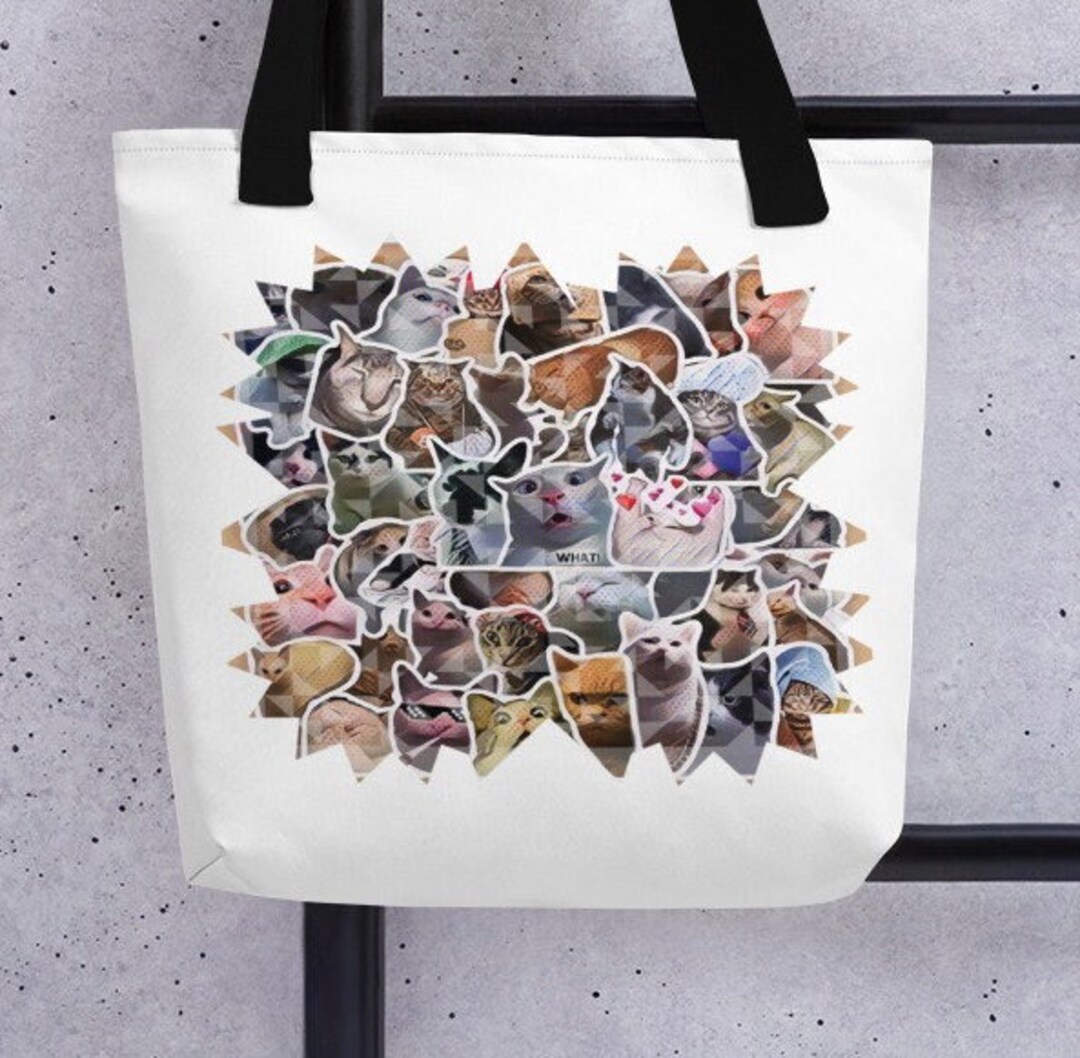 Cat Memes Tote Bag - Etsy