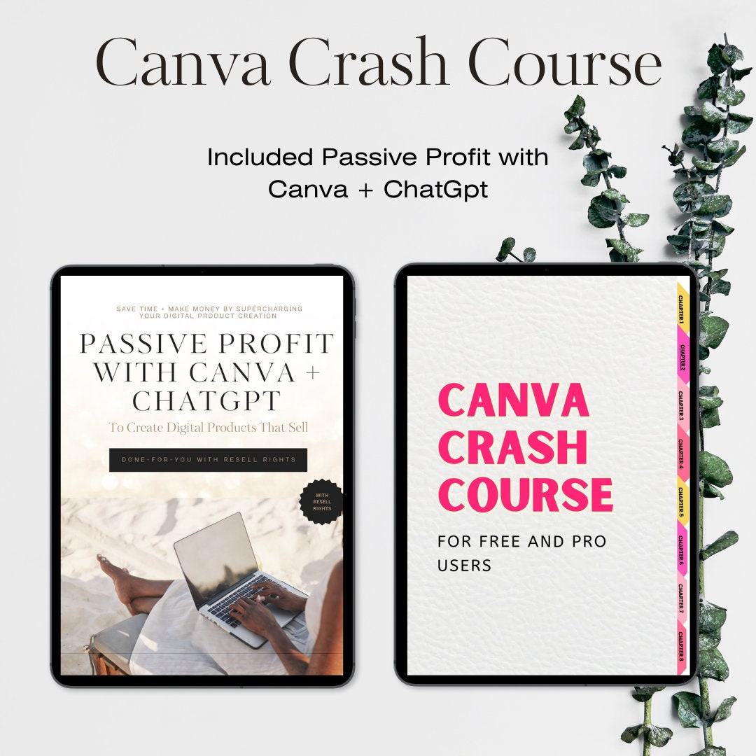 Canva Crash Course, Passive Profit With Chatgpt, MRR PLR Ebook (DFY ...