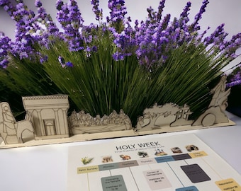 Easter Holy Week Nativity With Study Cards Holy Week Countdown Easter ...