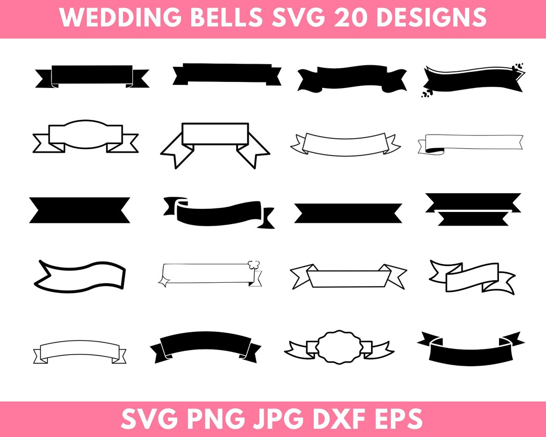 Ribbon Banner Svg Bundle, Banner Clipart, Ribbon Banner Png, Banner ...