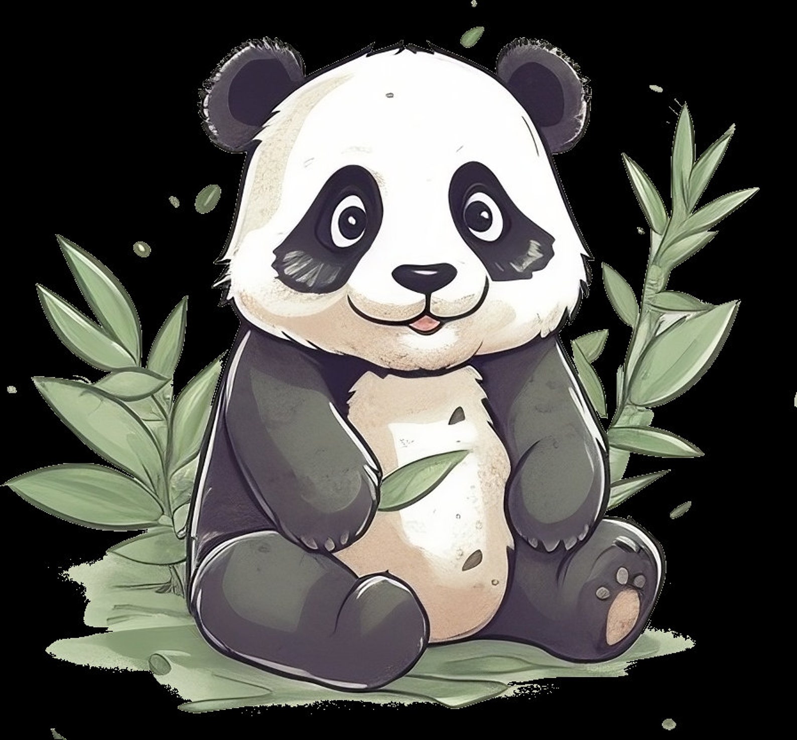 Baby Panda Clipart Panda Png Cute Panda Clipart Cute Panda - Etsy
