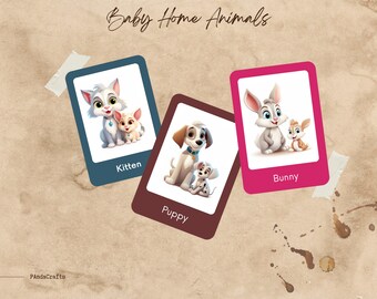 FARM ANIMALS Editable Montessori Cards Flash Cards Nomenclature ...