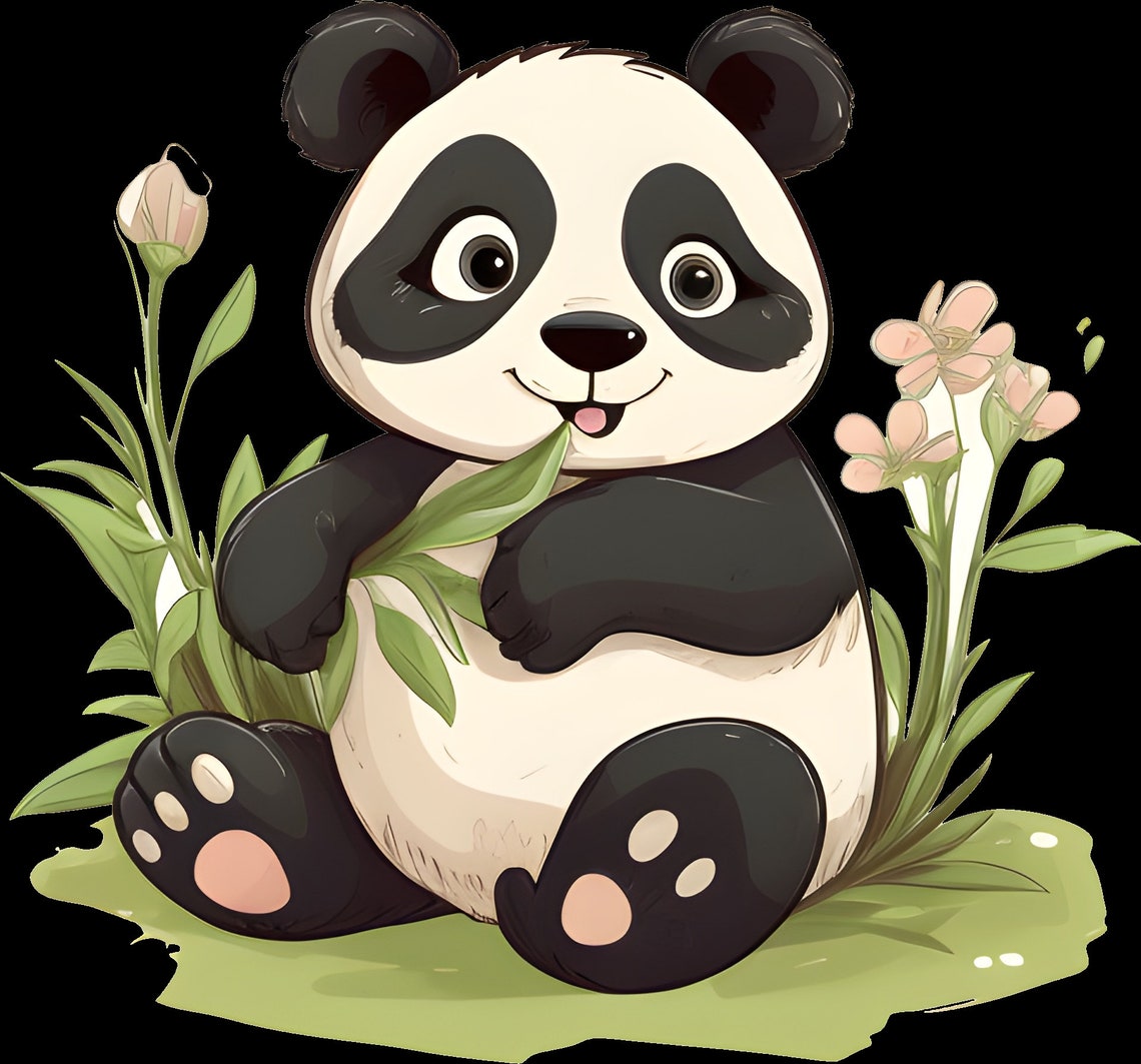 Baby Panda Clipart Panda Png Cute Panda Clipart Cute Panda - Etsy