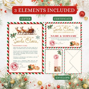 Approved Official Letter From Santa | Nice List Certificate | Christmas ...