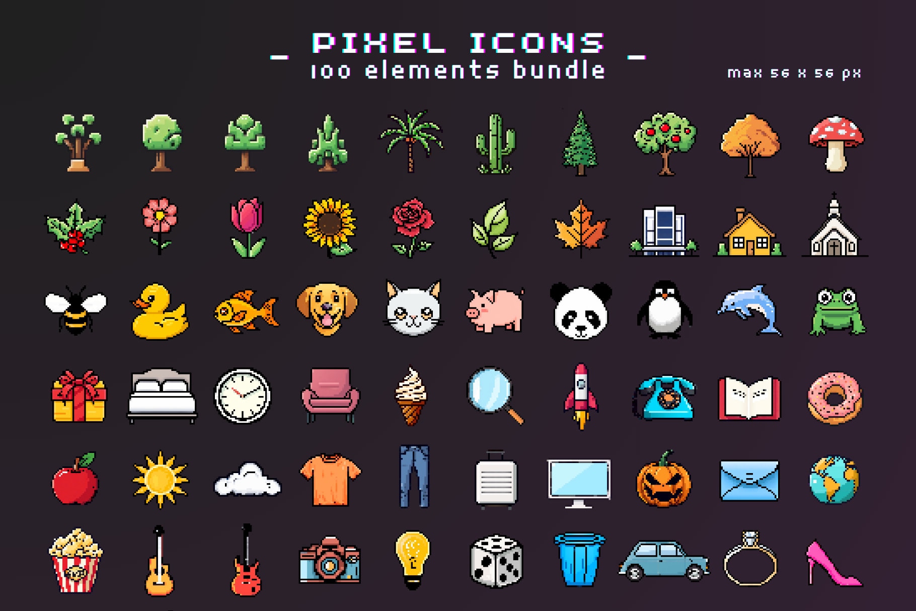 Pixel art icons store