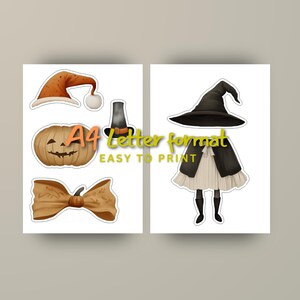 Printable Halloween Mix and Match Costume Cut-outs for Kids Activity ...
