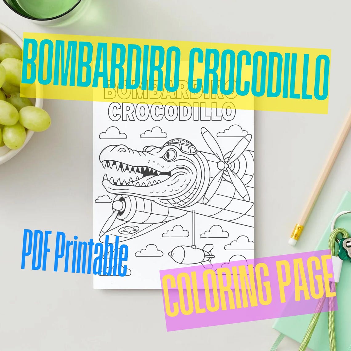 Funny Shark Coloring Page for Kids – Trallalero Trallala Printable PDF ...