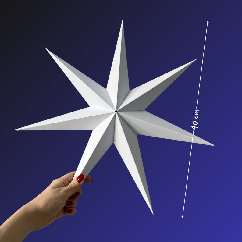 Christmas 3D Star, Low Poly Stars, Papercraft Stars, Star DIY Low Poly ...