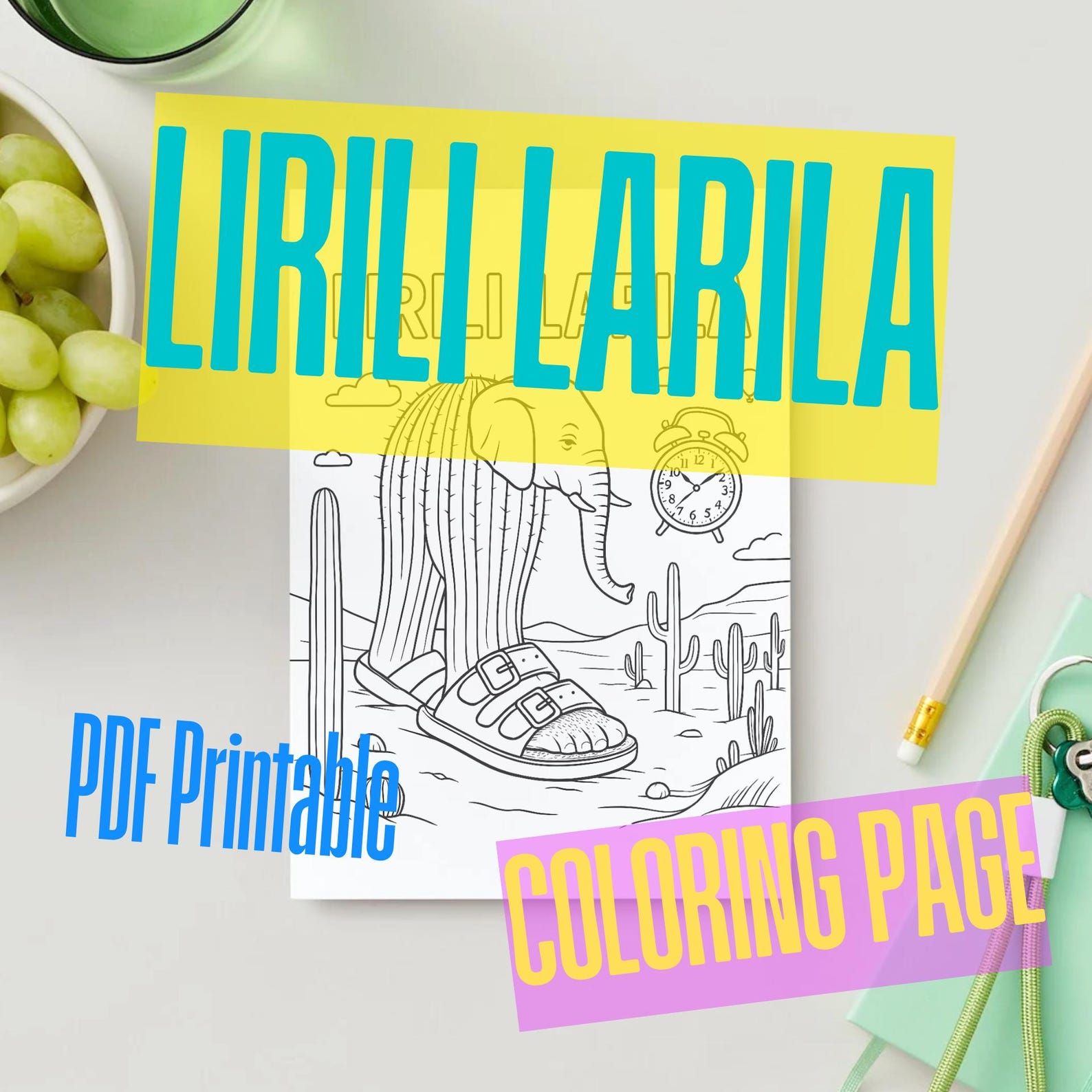 Funny Shark Coloring Page for Kids – Trallalero Trallala Printable PDF ...