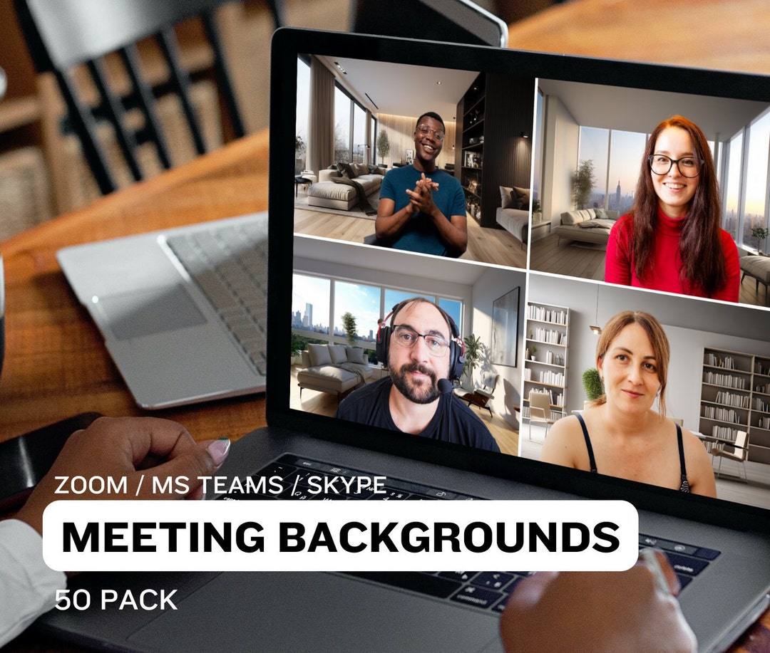 50 Zoom Virtual Backgrounds Set Appartments Office - Etsy