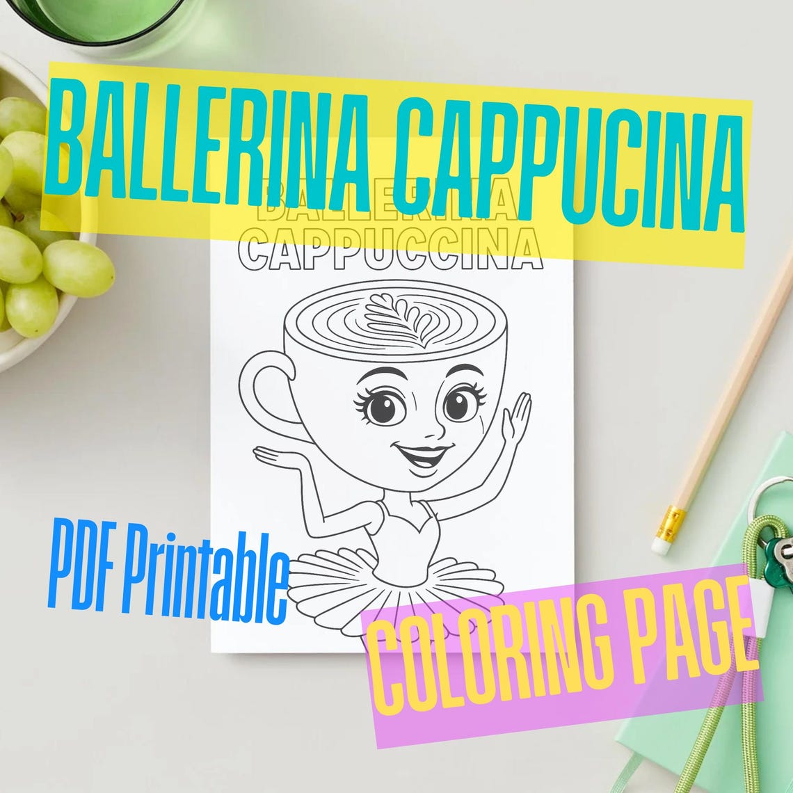 Funny Shark Coloring Page for Kids – Trallalero Trallala Printable PDF ...