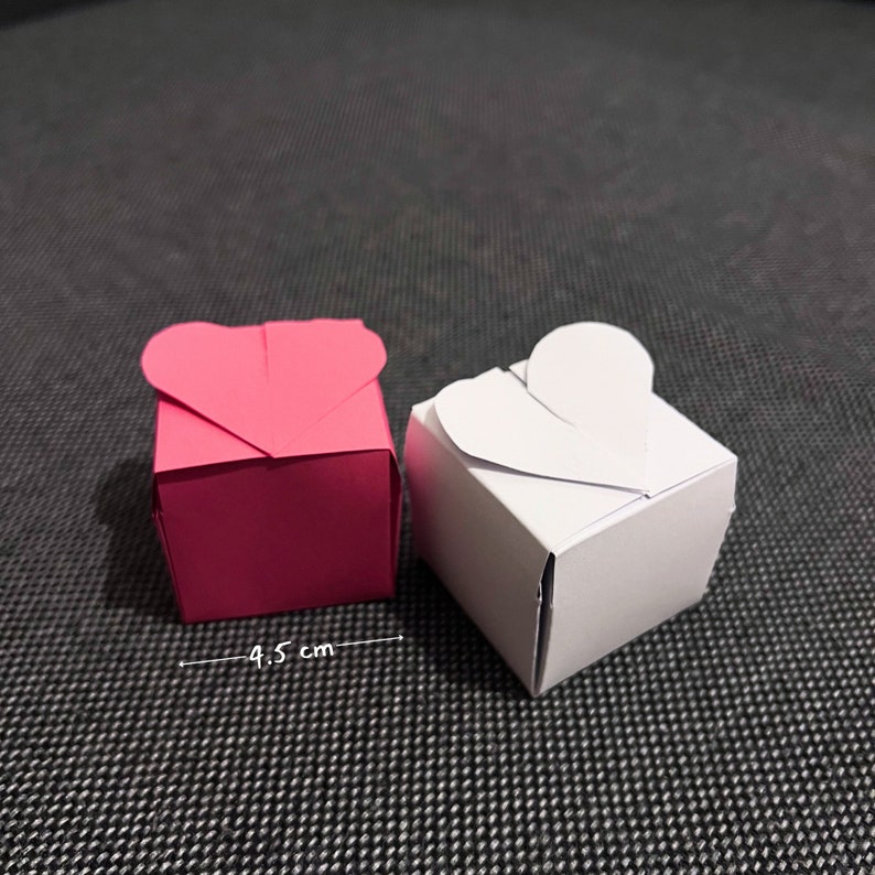 Mini Paper Heart Box Template - PDF Printable - DIY - Valentines Day ...