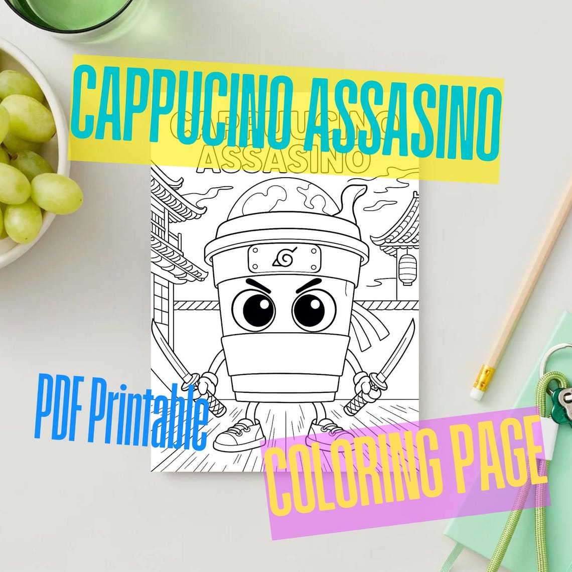 Funny Shark Coloring Page for Kids – Trallalero Trallala Printable PDF ...