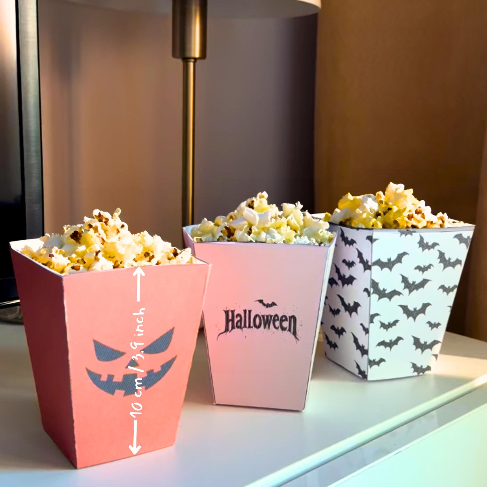 Printable Mini Popcorn Boxes – Halloween Party Decorations, Favor Boxes ...