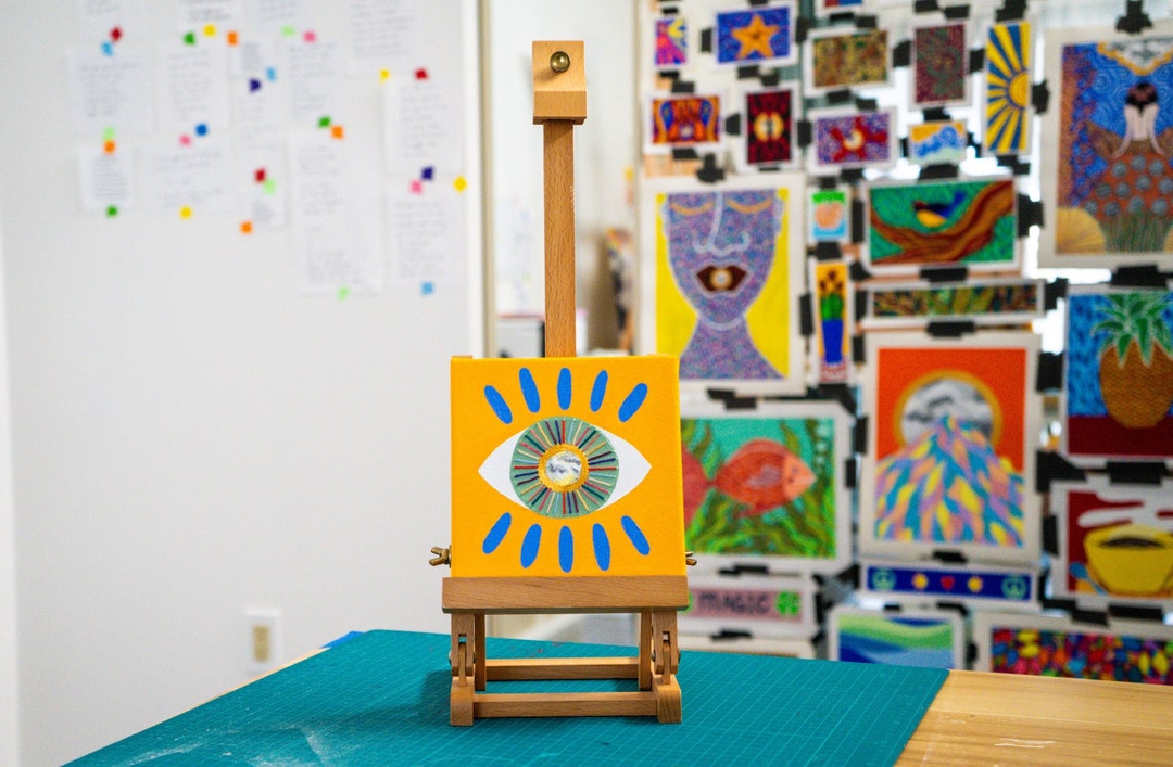 Eye Painting All Seeing Eye Art Celestial Decor Weird Colorful Art Fun ...