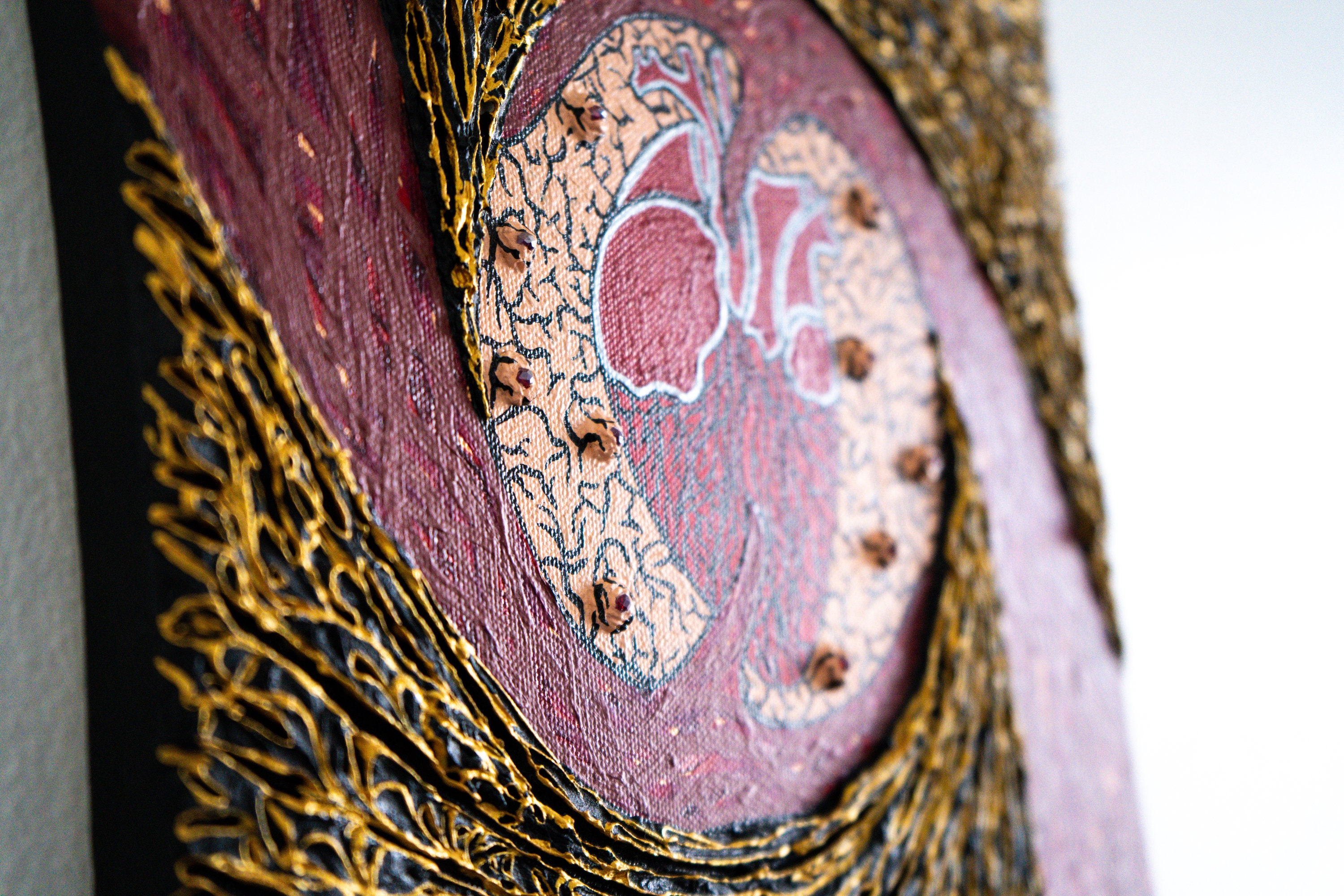 Heart in Hand Art Painting of Hands Red Heart Painting Love Art Gallery ...