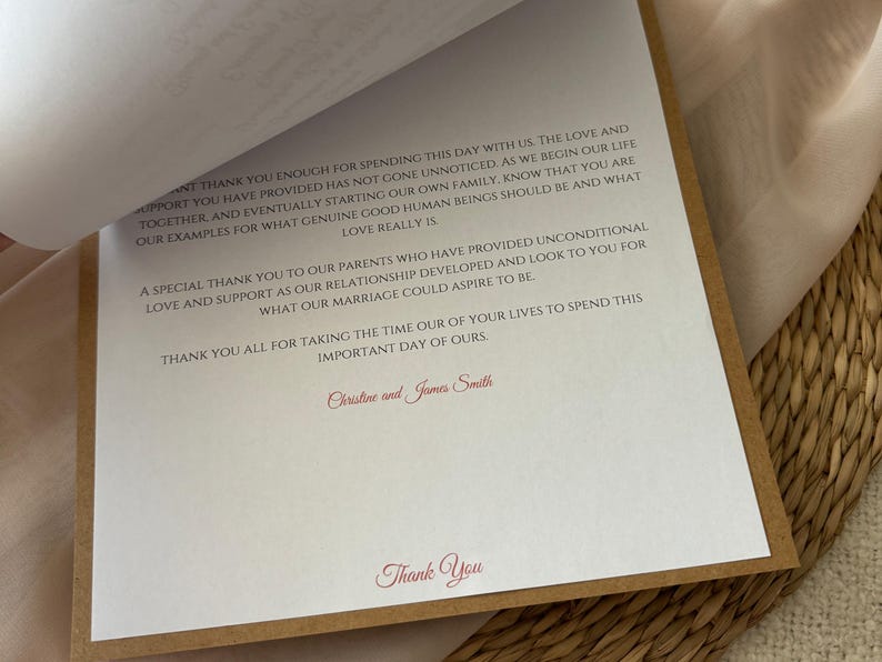 Wedding Program | Layered Pages | Ceremony | Bridal/wedding Party ...