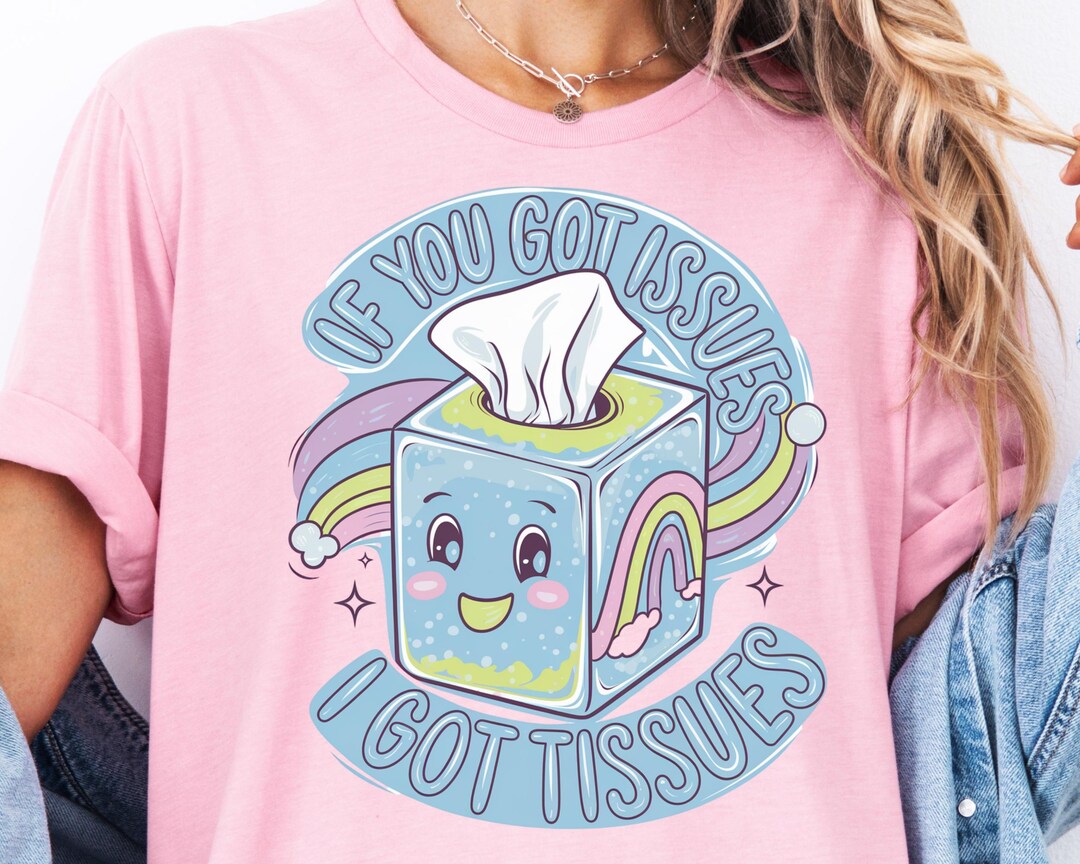 If You Got Issues I Got Tissues PNG, Cute Kawaii Tissue Box Clipart ...