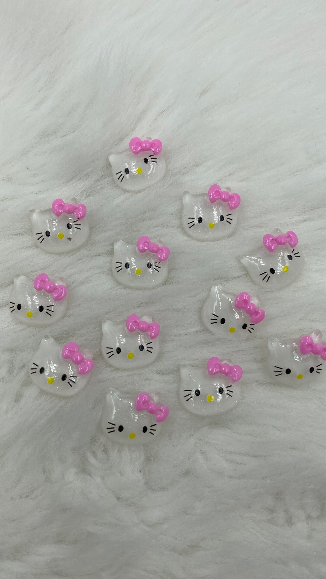 Resin Cute Kitty 15mm Flatpack Cabochon, DIY Kids Accessories, Diy Hair ...