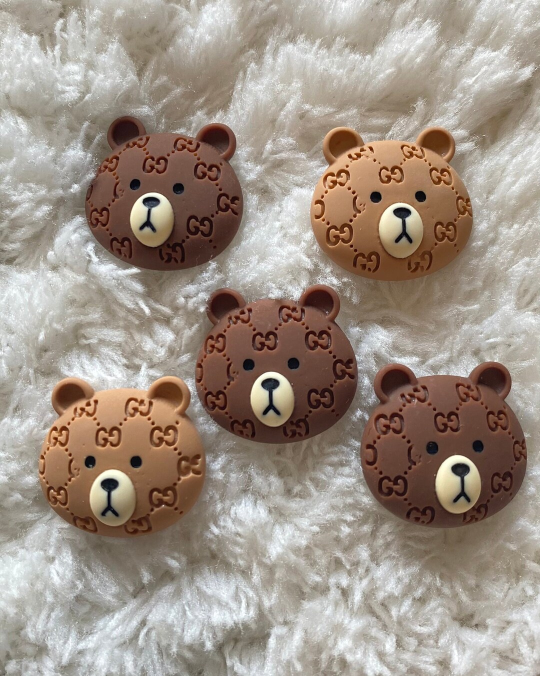 Kids Baby Elegant Resin Cartoon Bear Head Flatback Cabochon, Children ...