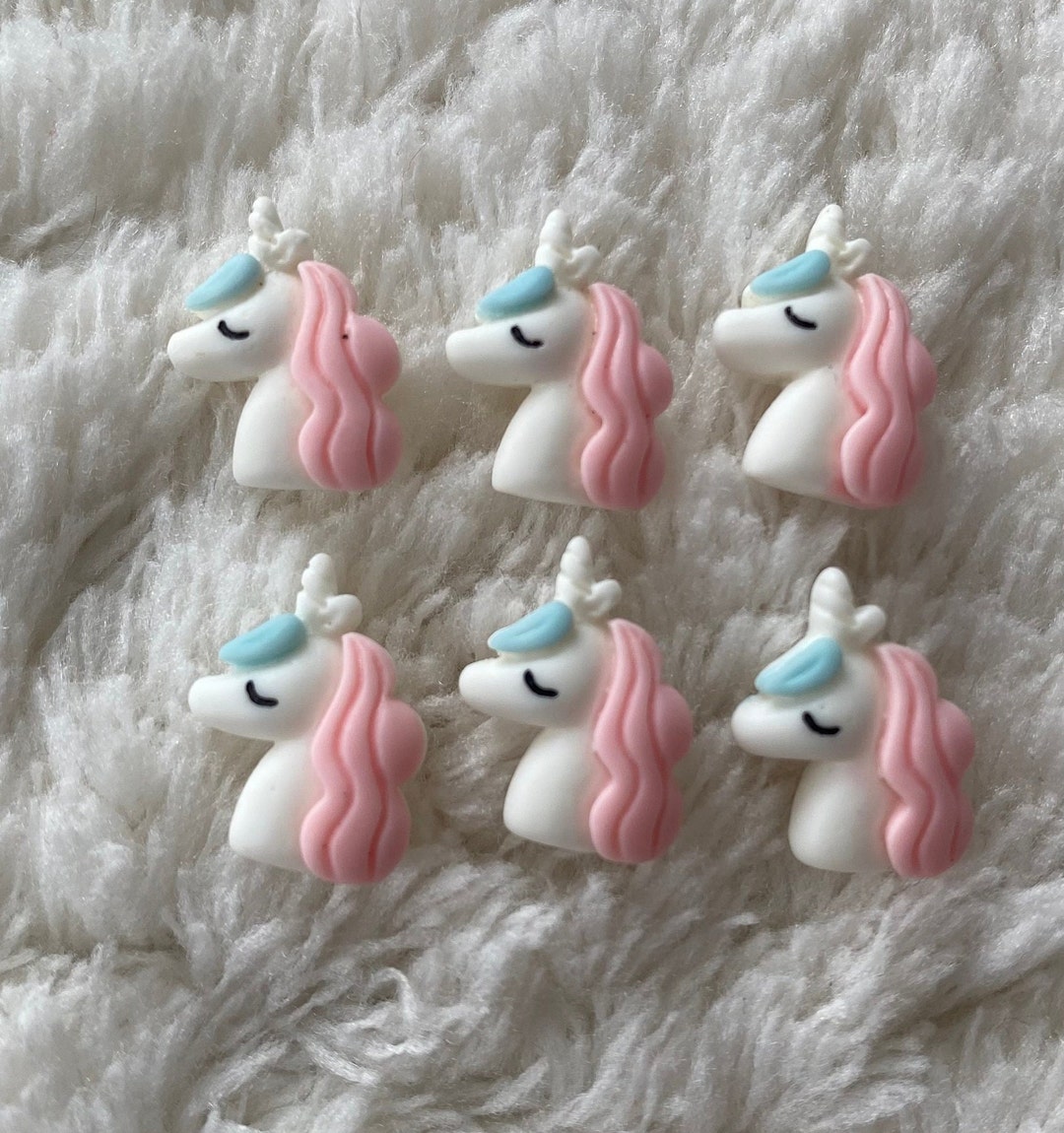 16mm Kids Baby Resin Cute Kawaii Unicorn Flatback Cabochon, Children ...