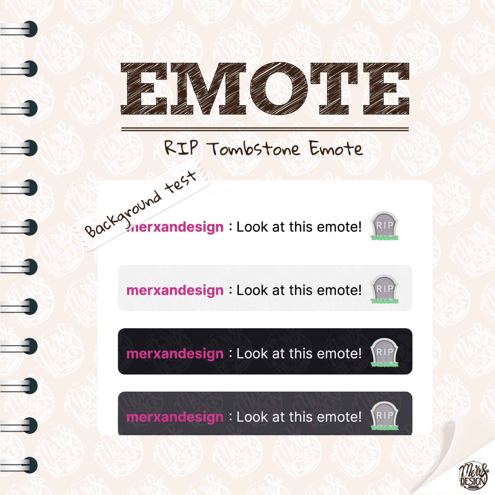 RIP Emote - Cartoon Tombstone | Grave Emote for Twitch & Discord - Etsy