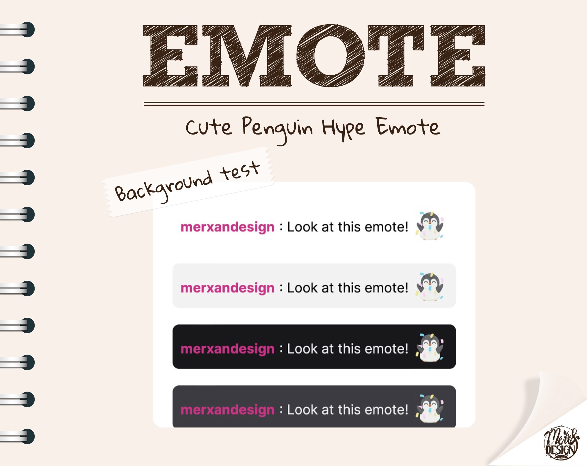 Cute Penguin Emote: Cute Penguin Hype Emote | Perfect for Twitch ...