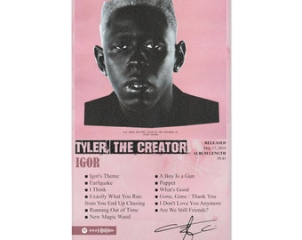 Igor by Tyler, the Creator Album Receipt Area Rugs Pink 24x36, Tyler ...