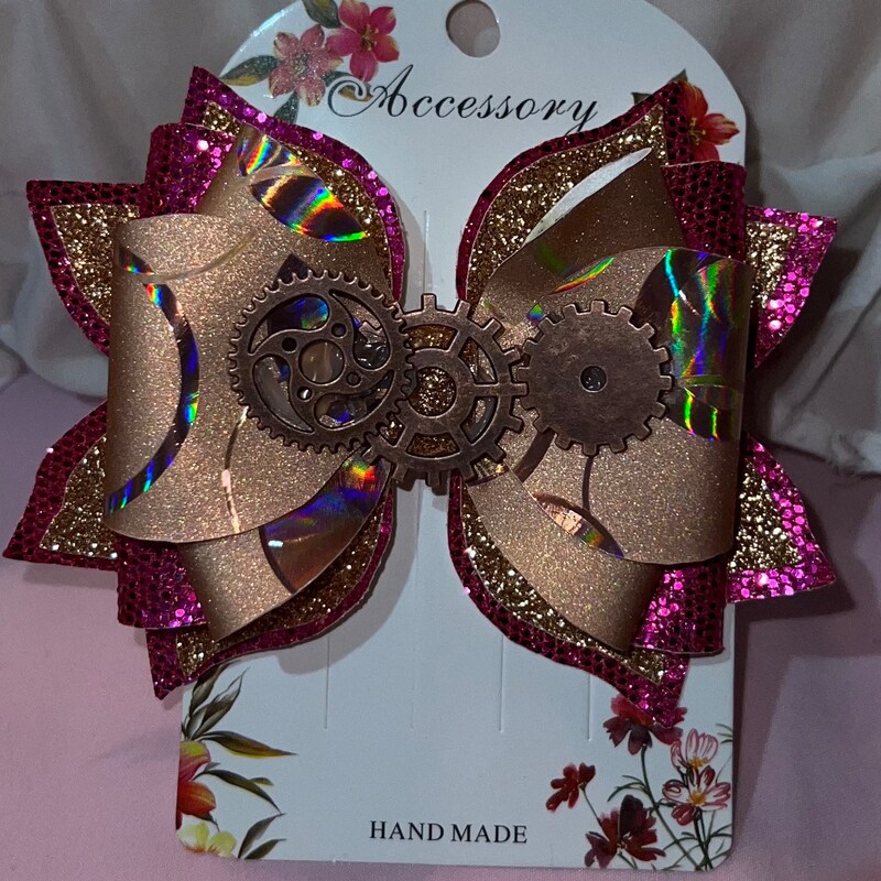 Steampunk Hair Bow - Etsy