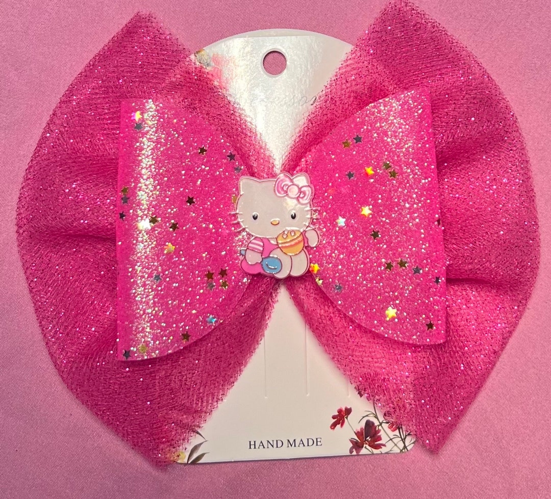 Hello Kitty Hair Bow - Etsy