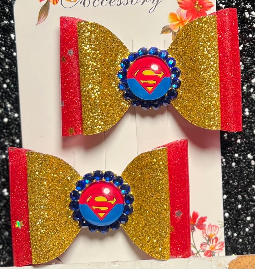 Superman Hair Clips/bows - Etsy