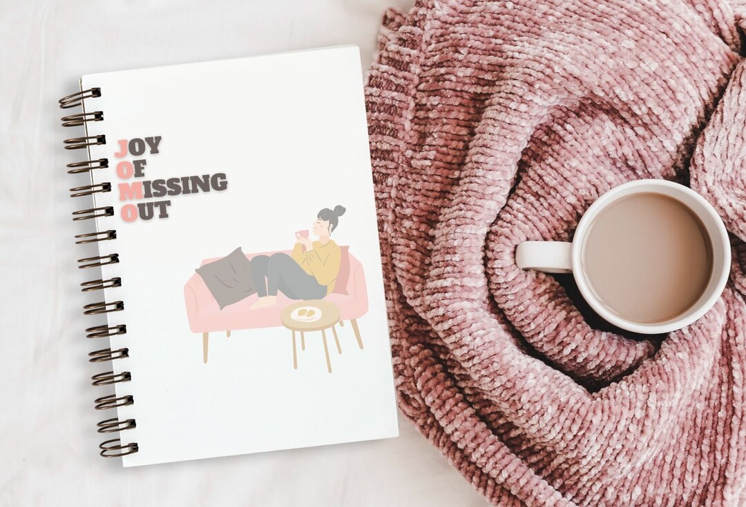 JOMO - Joy of Missing Out Notebook - Etsy