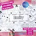 Editable Valentine's Day Coloring Placemat: Kids Activity (digital ...