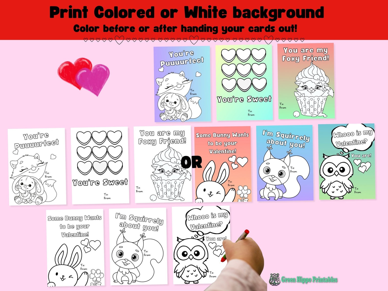 Editable Valentines Day Coloring Valentines Custom Coloring Kids ...