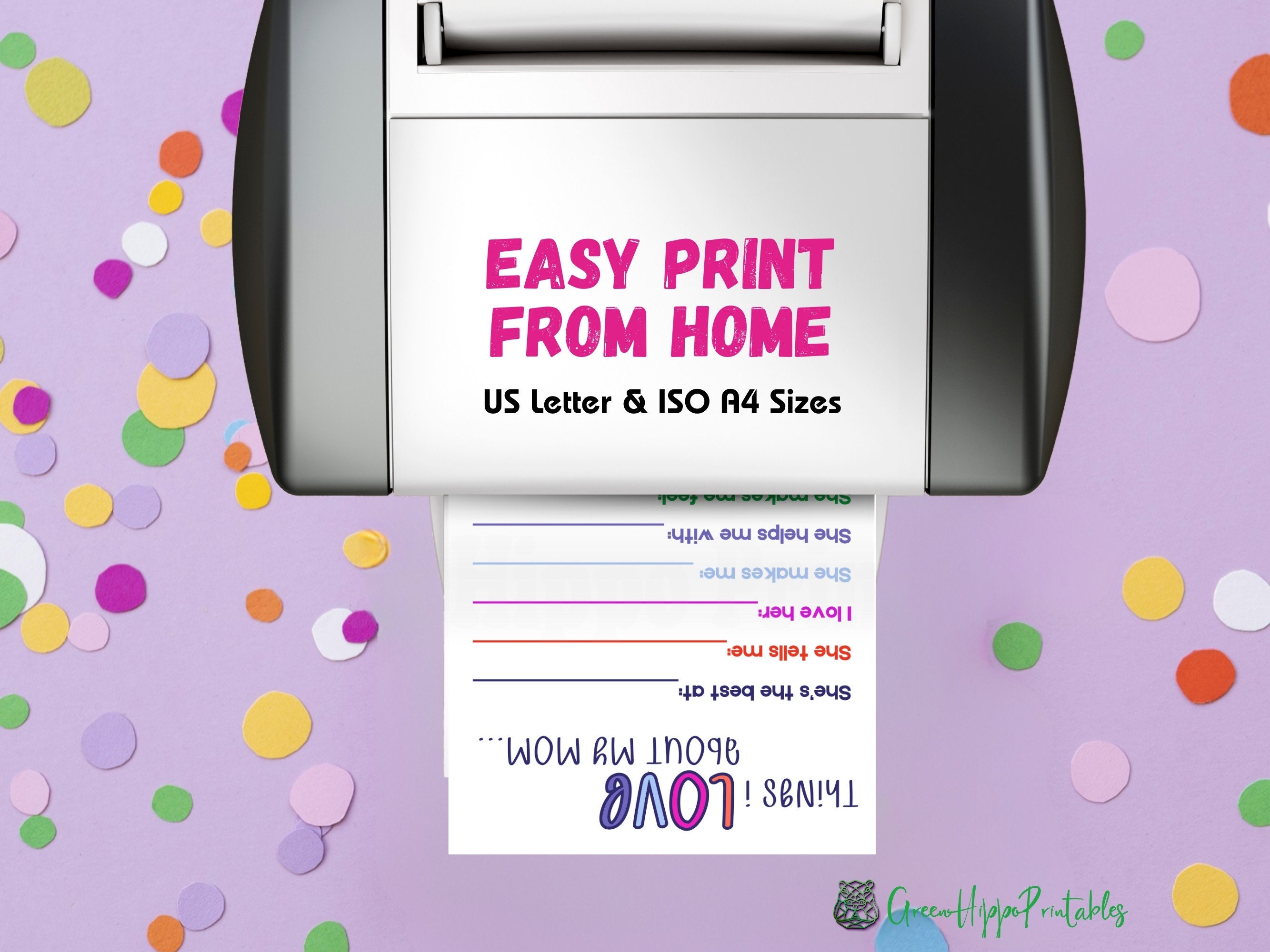 Mother's Day Printable Keepsake, Mother's Day Gift, Classroom Mother's ...