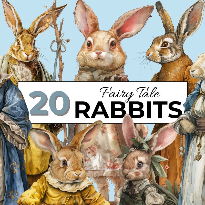 Medieval Rabbits - Etsy