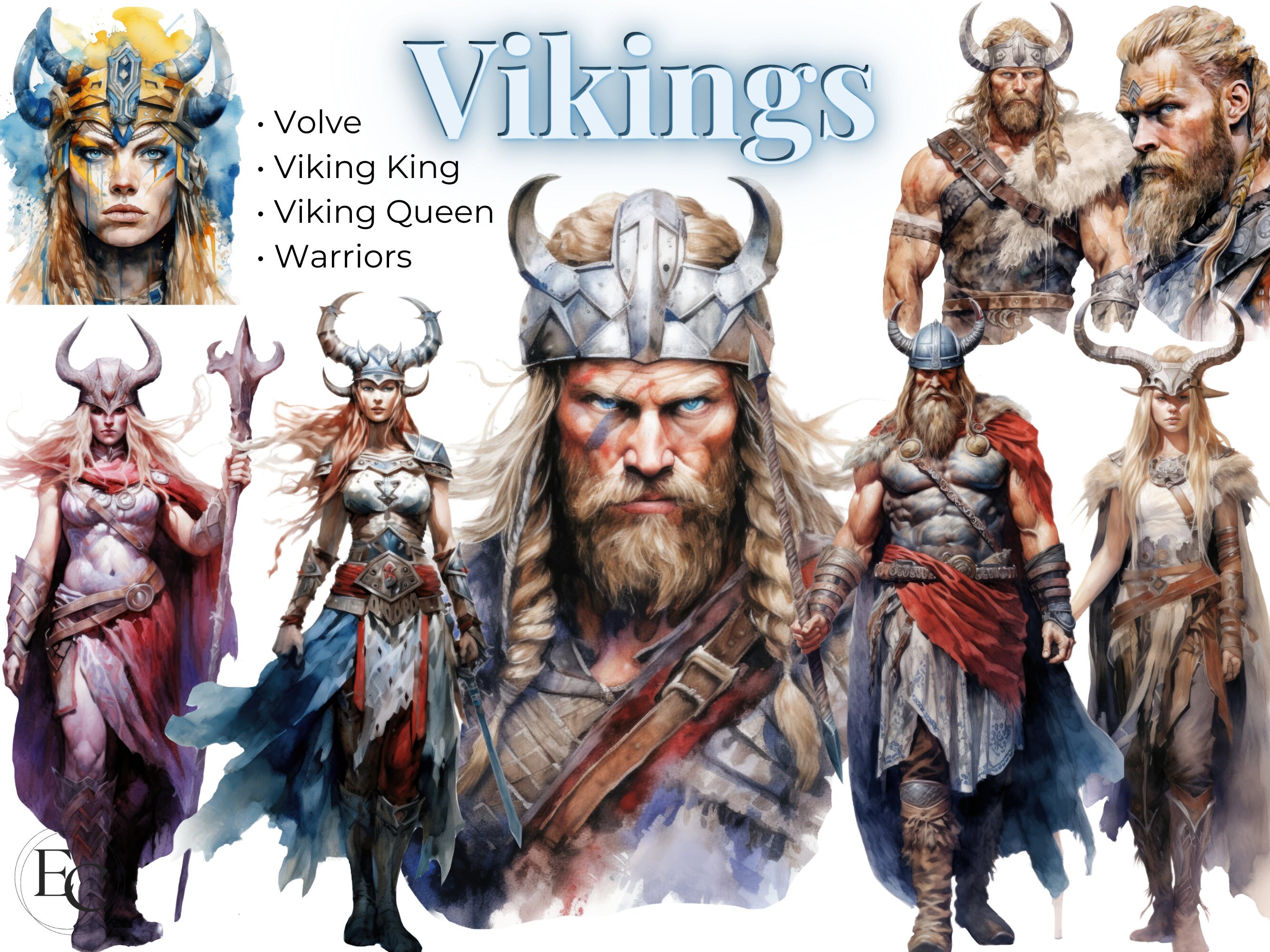 Viking Clip Art PNG, Gods and Monsters Ephemera Scrapbook Planner ...