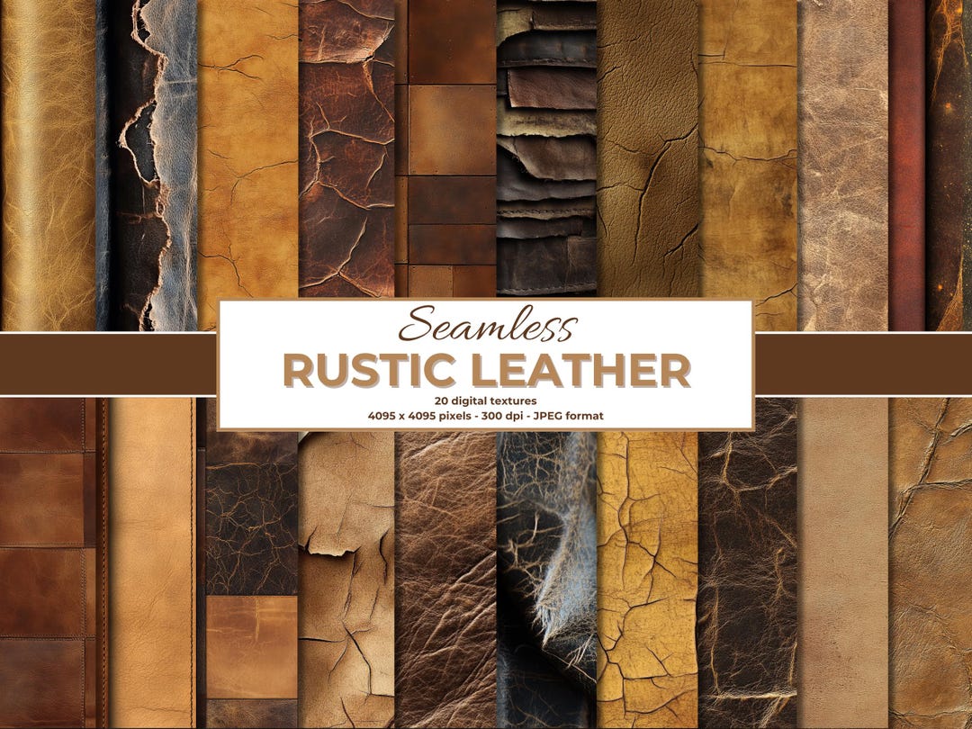 Rustic Leather Textures, Seamless Digital Paper (digital Download) - Etsy