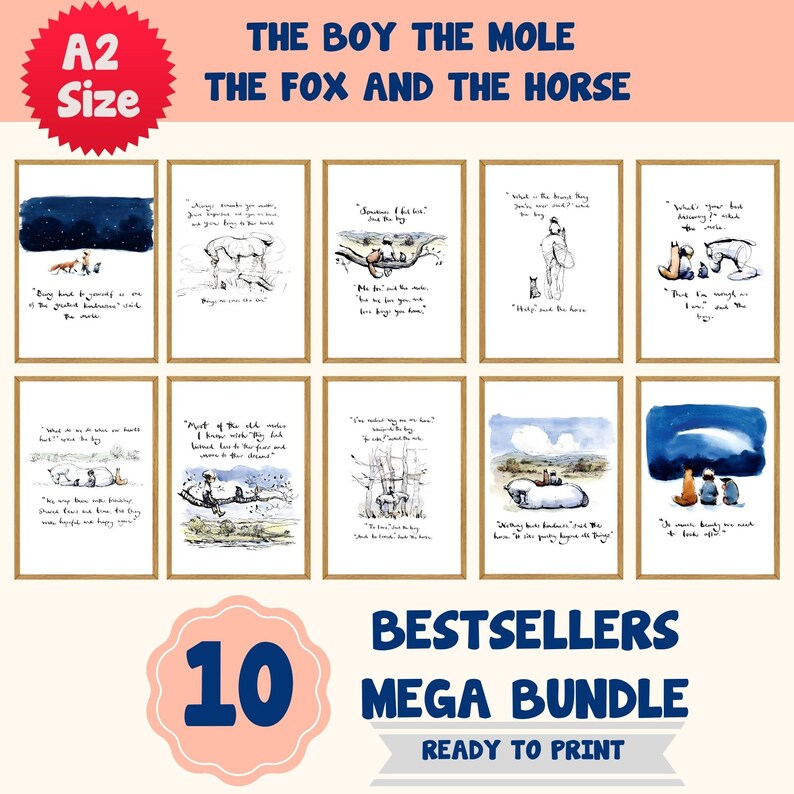 The Boy the Mole the Fox and the Horse by Charlie Mackesy Book - Etsy UK