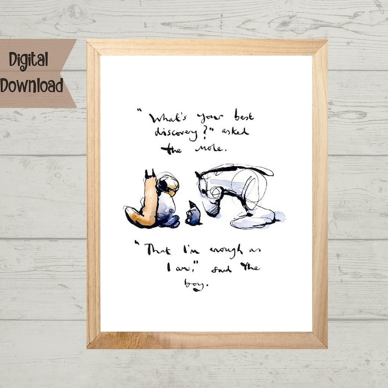 The Boy the Mole the Fox and the Horse by Charlie Mackesy, Printable ...