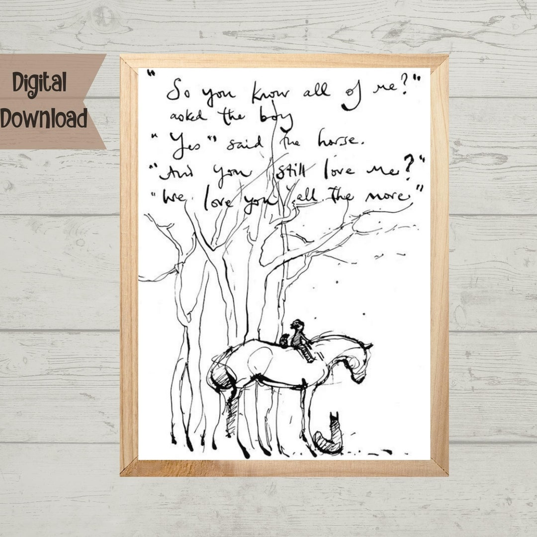 The Boy the Mole the Fox and the Horse by Charlie Mackesy, Printable ...