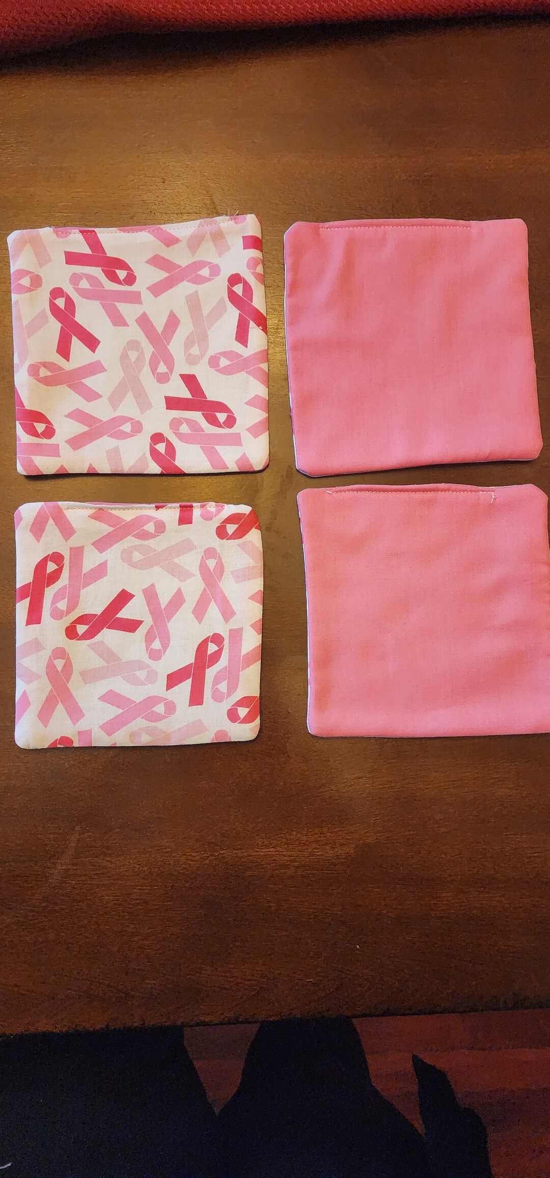 Breast Cancer Awareness Reversible Coasters - Etsy
