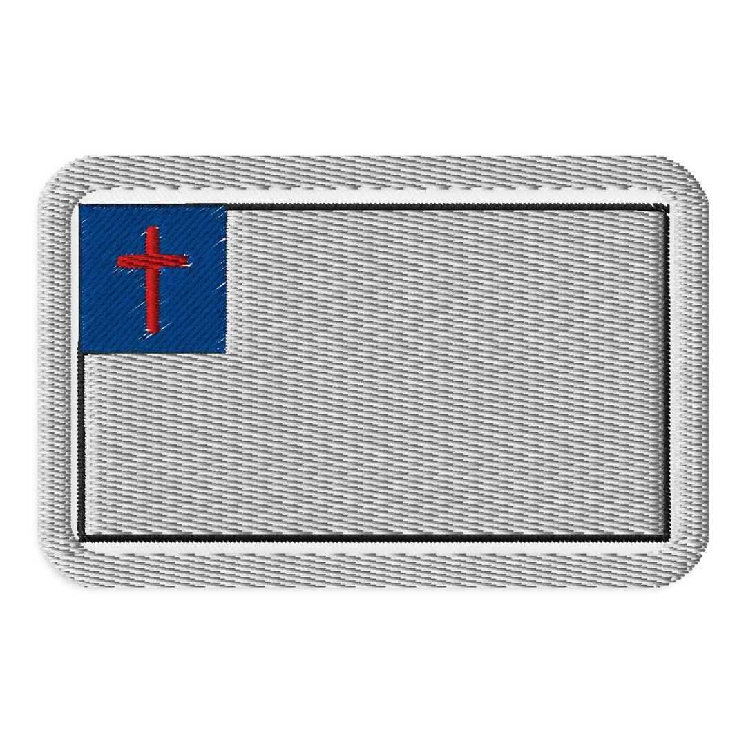 Christian Flag Embroidered Patches - Etsy