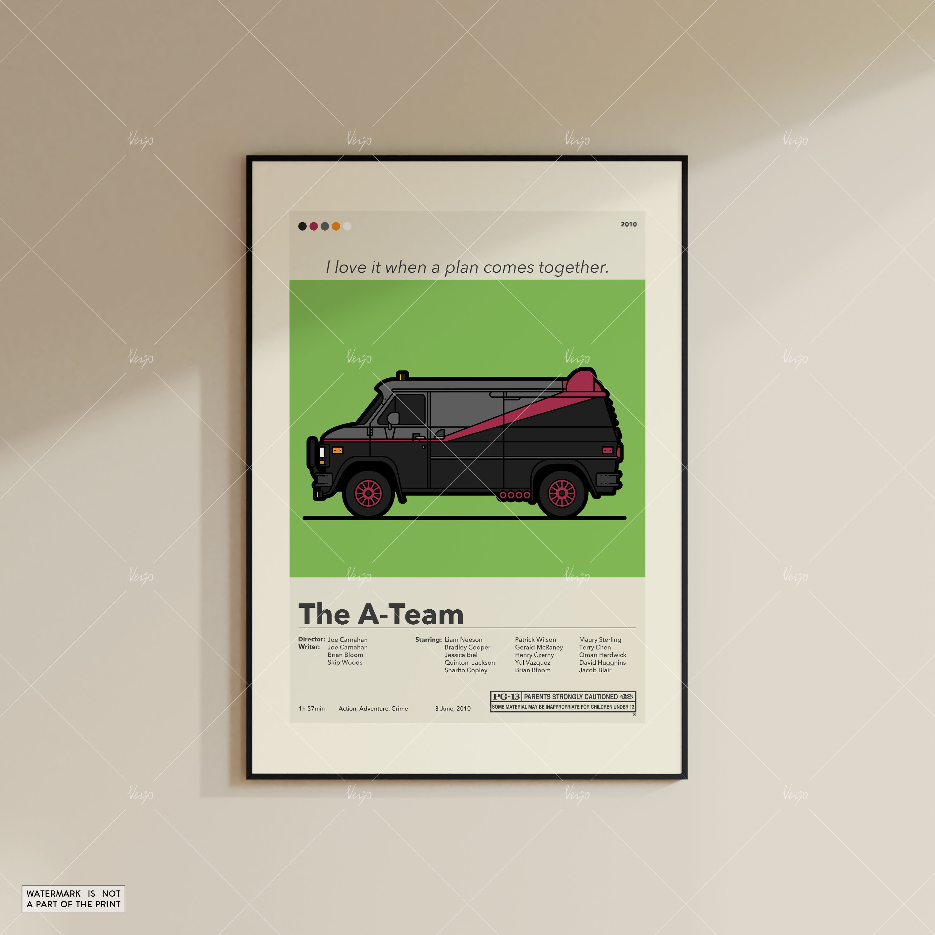 The A-team Poster Joe Carnahan Minimalist Movie Poster - Etsy