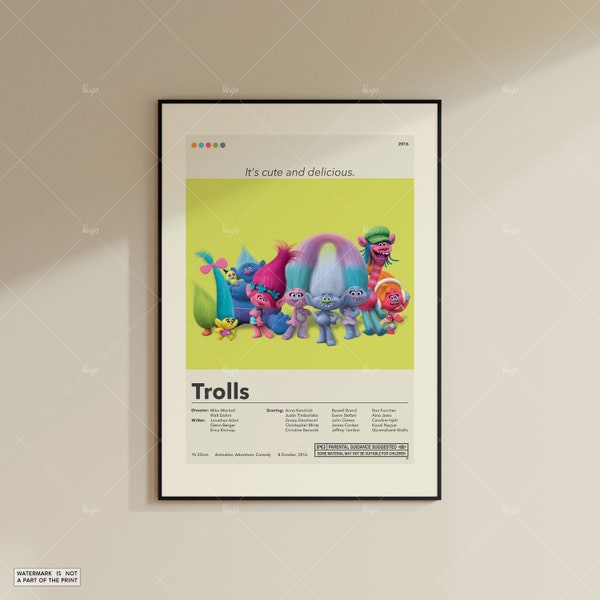Trolls Poster - Etsy